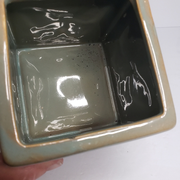 not sure | Art | Square Ceramic Planter Featuring A Butterfly 96 | Poshmark